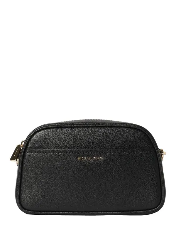 Michael Kors Jet Set Grained Leather Mini Crossbody Bag - Black