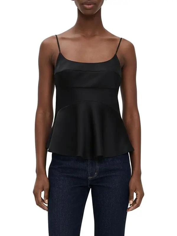 Theory Peplum Camisole - Black