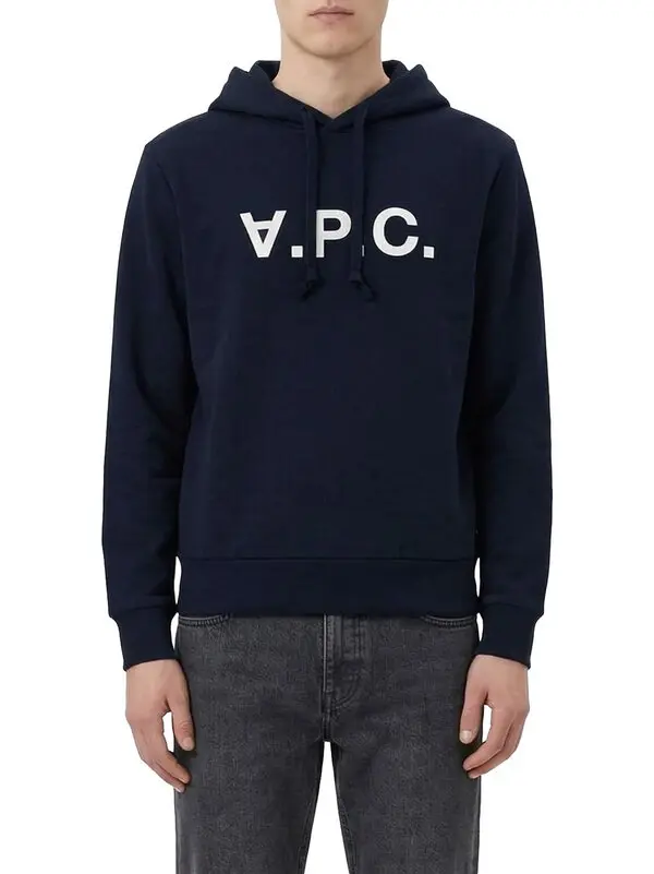 A.p.c. Organic Cotton Hoodie - Navy