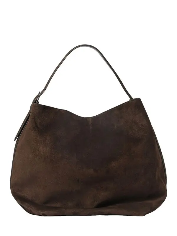 TOTEME Suede Calf Leather Shoulder Bag - Brown
