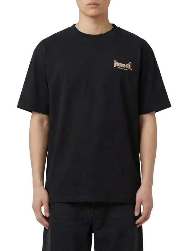BARROW Cotton T-shirt With Skull Print - Black