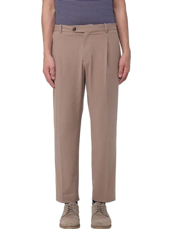 CIRCOLO 1901 Tailored Gabardine Trousers - Brown