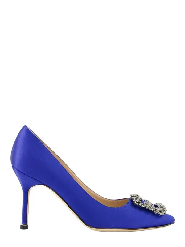 Manolo Blahnik Embellished Court Shoes - Blue