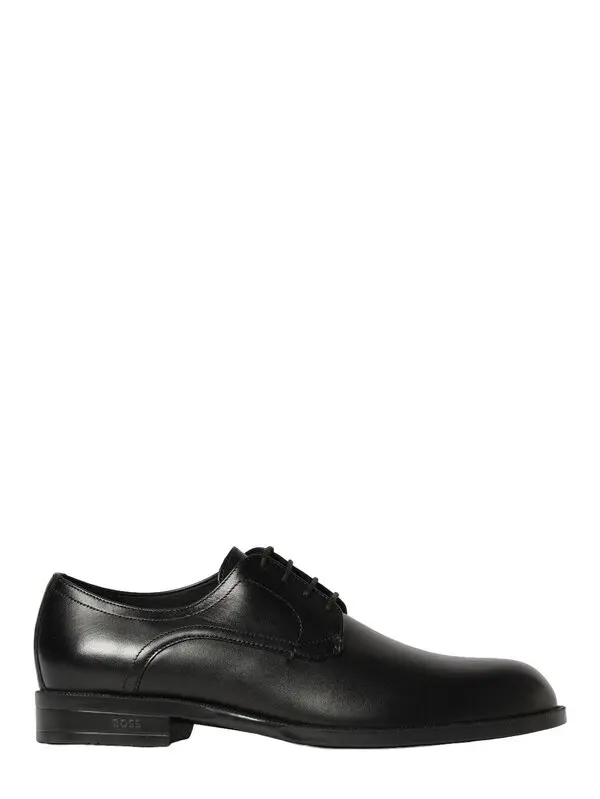 BOSS Leather Derby Shoes - Black