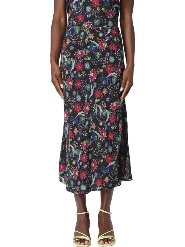 Zadig&Voltaire Floral Print Midi Skirt - Multicolor