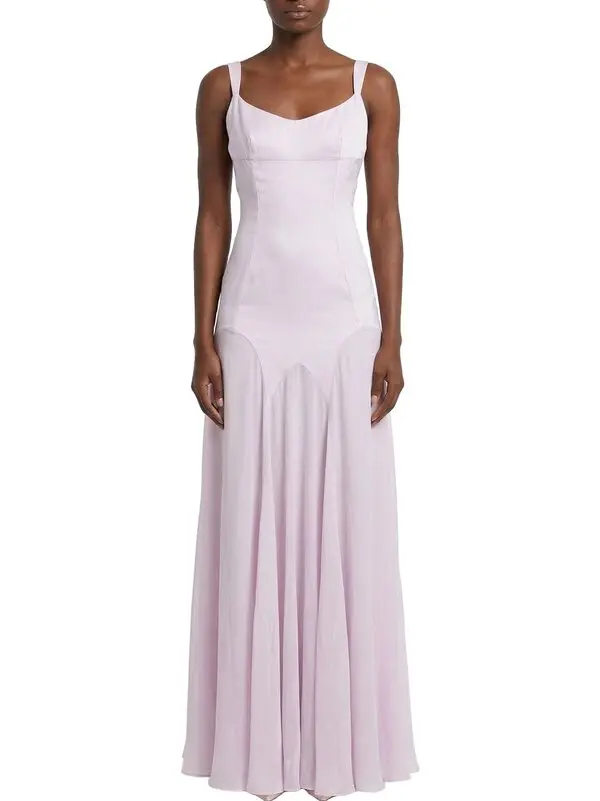 Alexander McQueen Satin Crepe Gown - Pink
