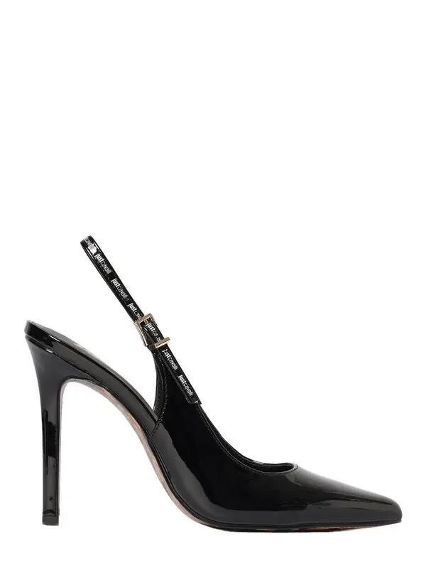 Just Cavalli Patent Leather Slingback Pumps - Black