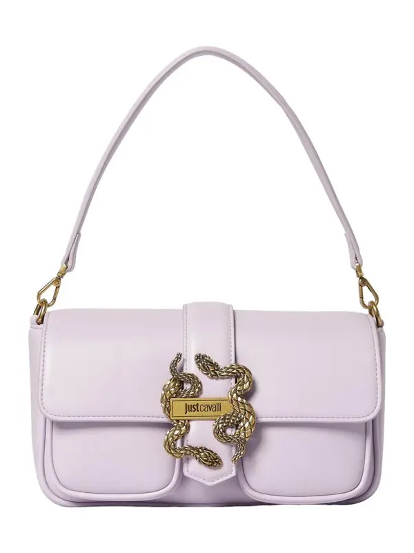 Just Cavalli Faux Leather Shoulder Bag - Lavander