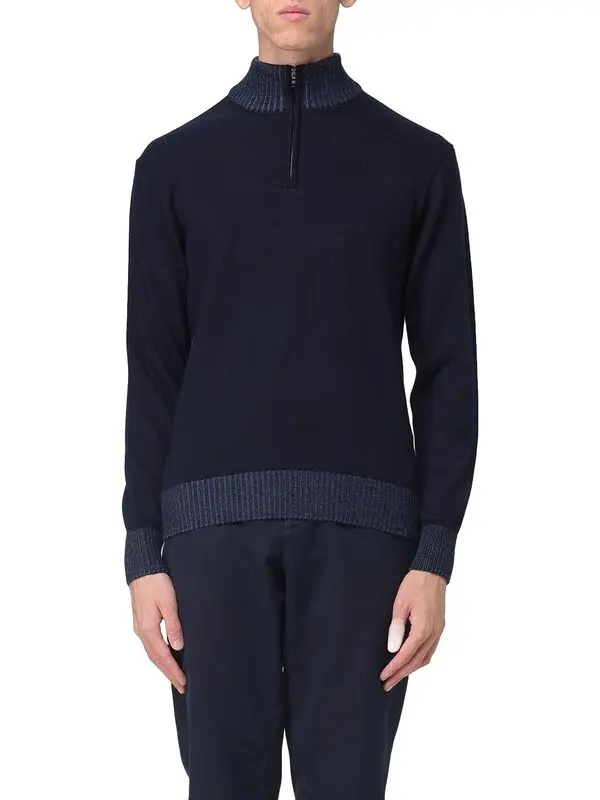 Paul & Shark Quarter Zip Jumper - Blue