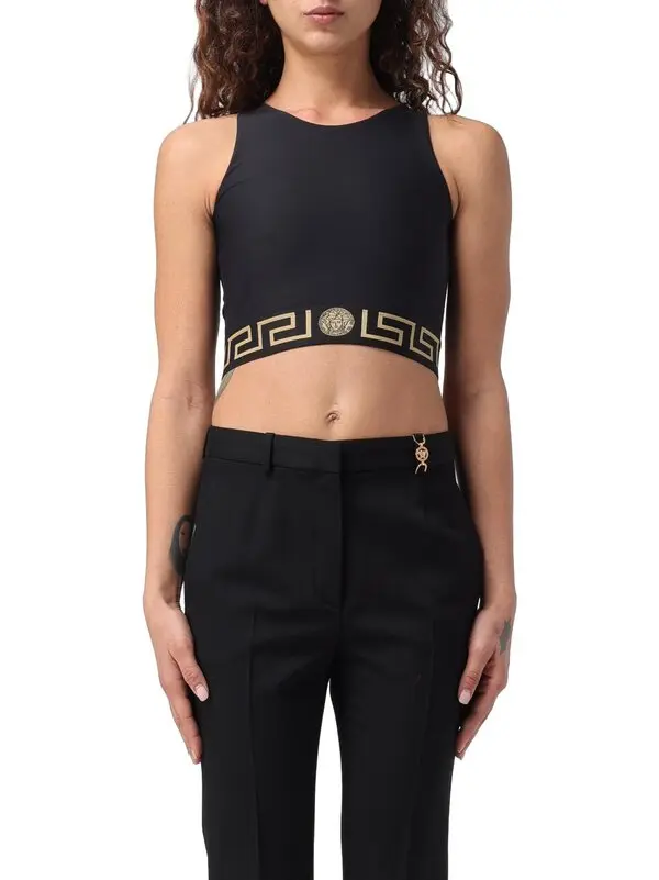 Versace Cropped Top - Black