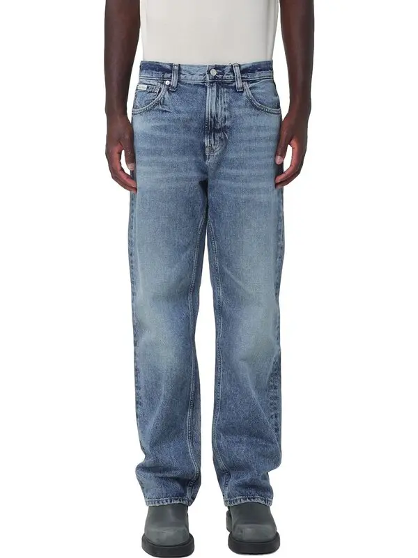 Calvin Klein Straight Leg Denim - Navy