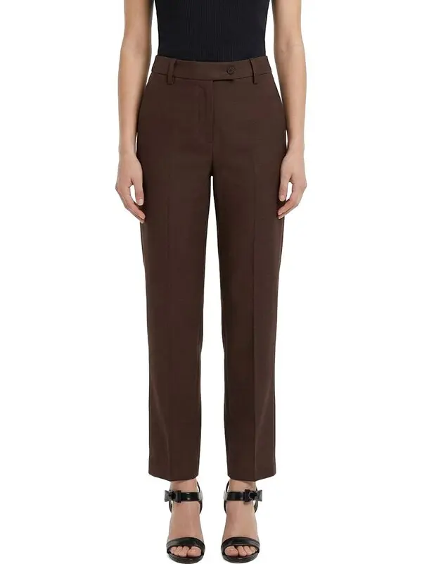 PT TORINO Classic Slim Fit Trousers - Brown