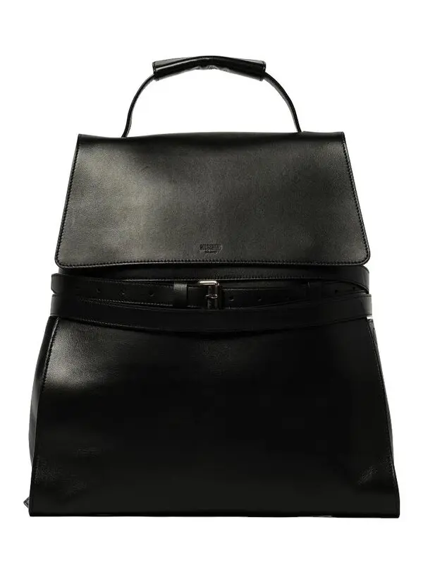 Moschino Leather Backpack - Black