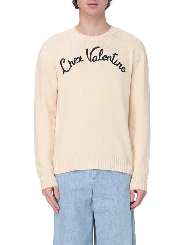 Valentino Garavani Jumper With Embroidered Logo - White