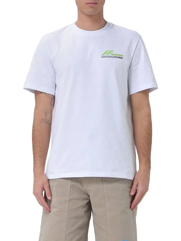 MSGM Cotton T-shirt With Logo - White