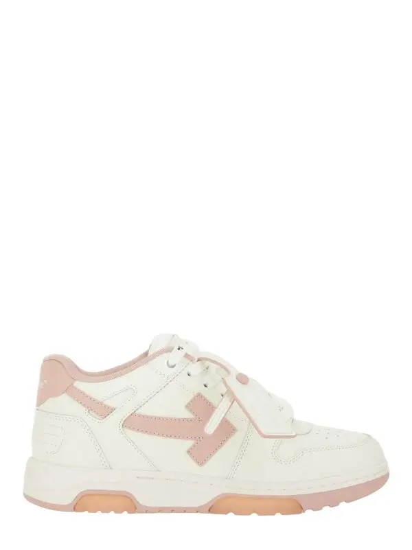 Off-White Out Of Office" Calfskin Trainers - White