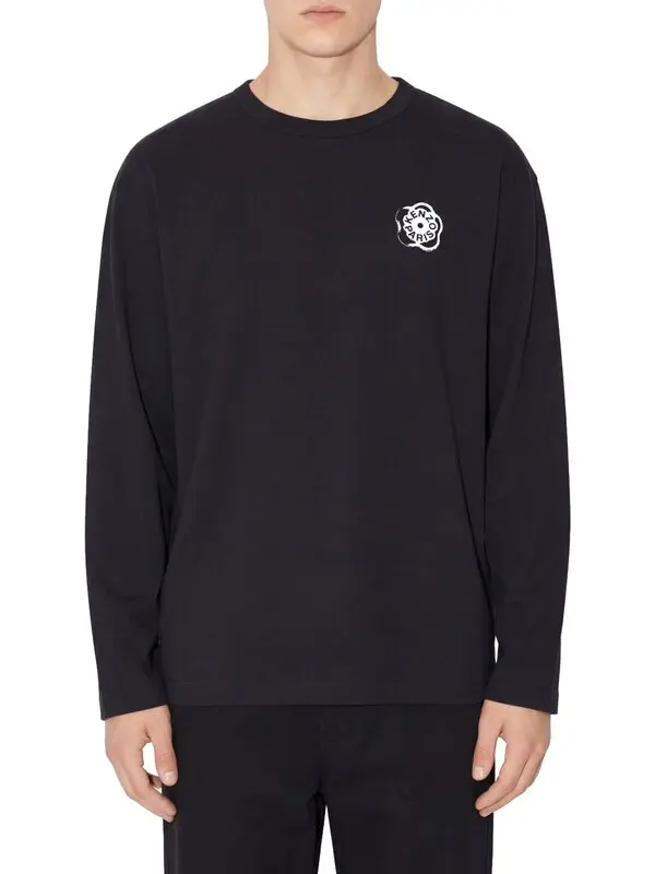 Kenzo Cotton Crew Neck T-shirt With Logo - Black