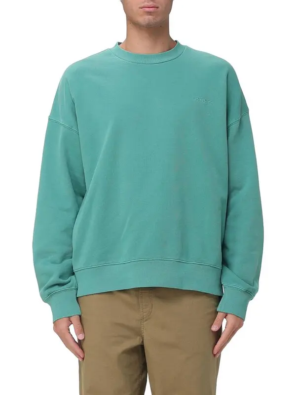 Carhartt Work In Progress Cotton Crew Neck Sweatshirt - Green