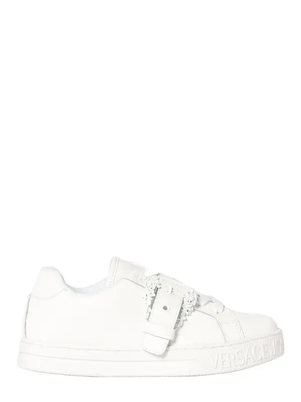 Versace Leather Sneakers - White