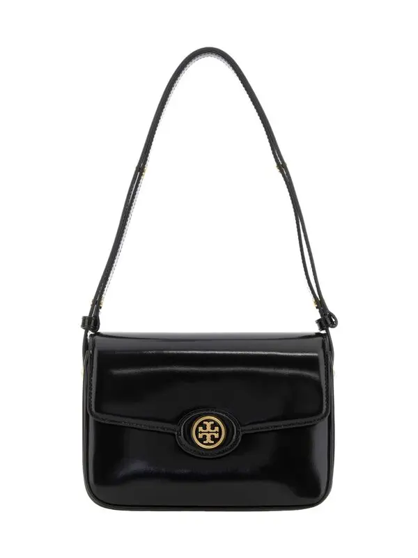 Tory Burch Robinson Brushed Leather Mini Bag - Black