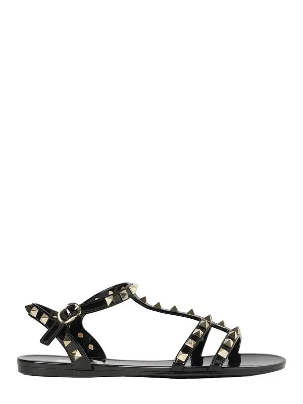 Valentino Garavani Studded Heeled Sandals - Black