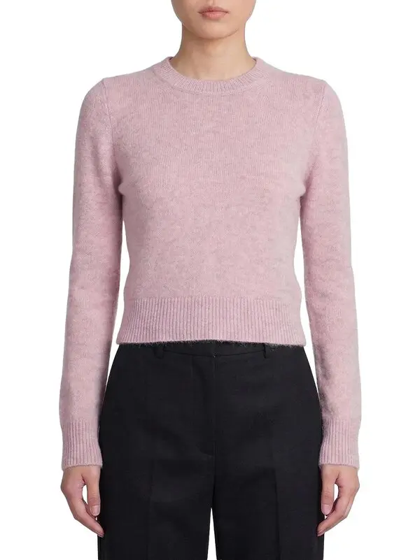 Isabel Marant Étoile Baby Alpaca Blend Knit Crewneck Sweater - Pink