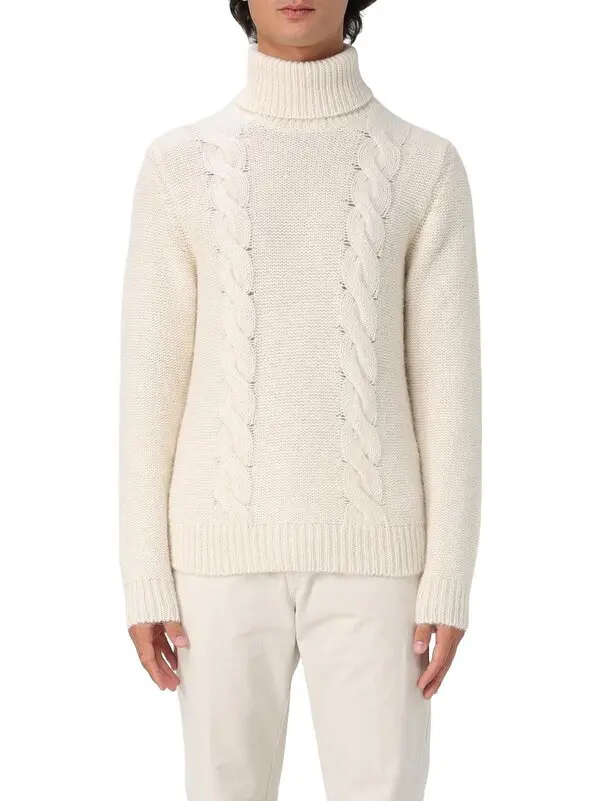 K-WAY Chunky Knit Turtleneck Jumper - Beige