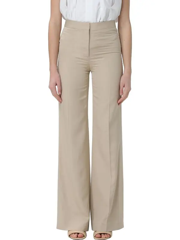 Stella McCartney Tailored Wide Leg Trousers - Beige