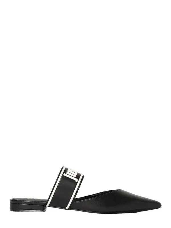 Just Cavalli Leather Mules - Black