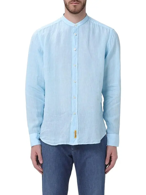 B.D.BAGGIES Basic Cotton Shirt - Gnawed Blue