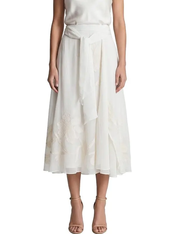 FORTE_FORTE Midi Skirt - Ivory