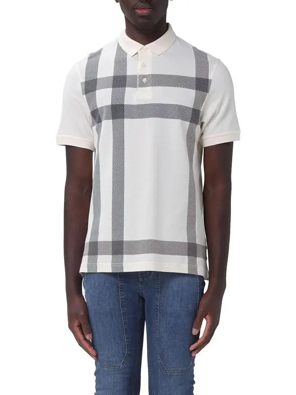 Barbour Casual Polo Shirt In Cotton With Check Motif - Multicolor