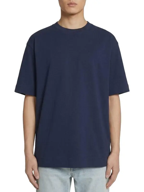 Dries Van Noten Heer Cotton T-shirt - Navy