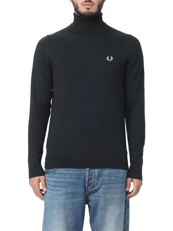Fred Perry Turtleneck Jumper - Green
