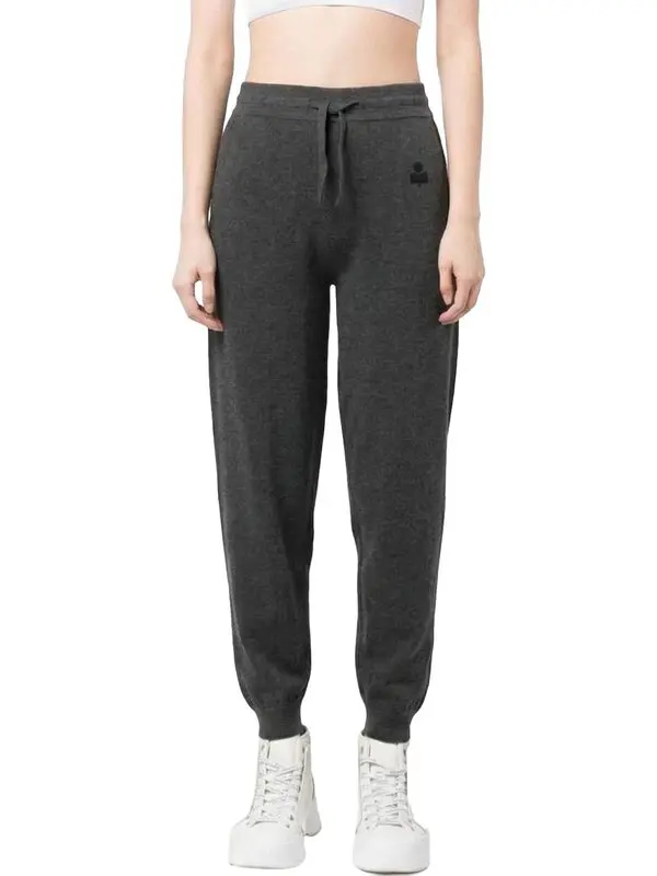 Isabel Marant Étoile Cotton Blend Jogging Trousers - Grey
