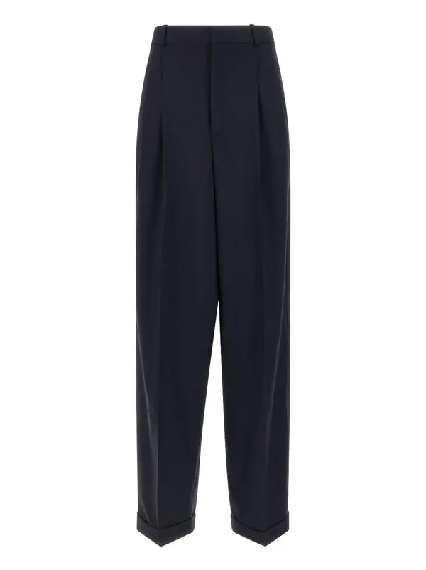 Polo Ralph Lauren Tailored Pleated Trousers - Blue