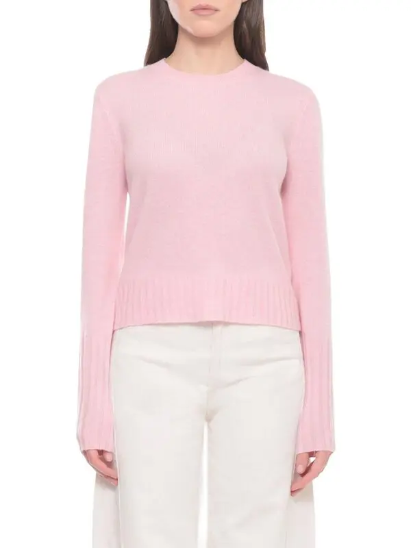 Guest In Residence Cashmere Crewneck Knit - Pink