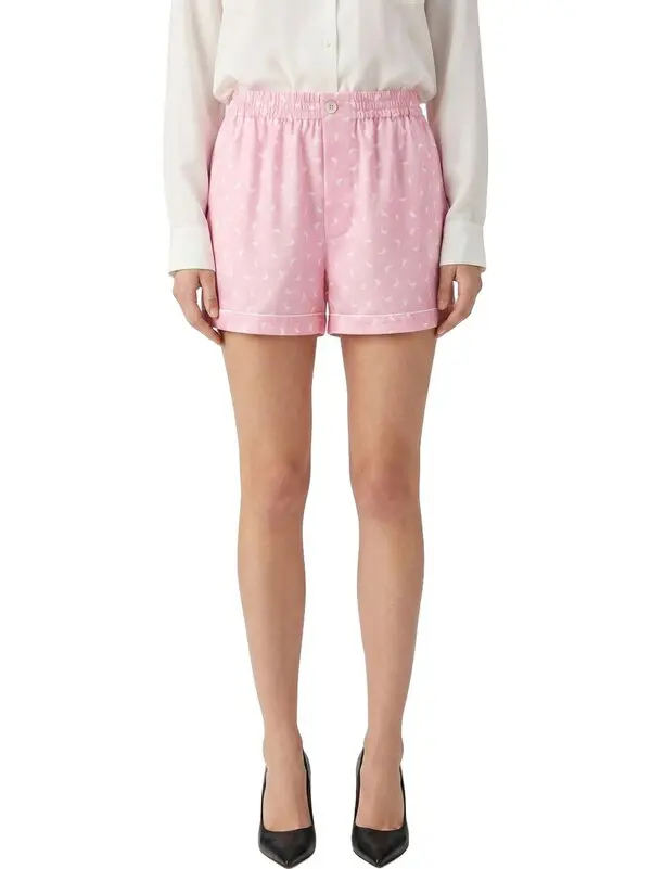 Moschino Printed Shorts - Beige