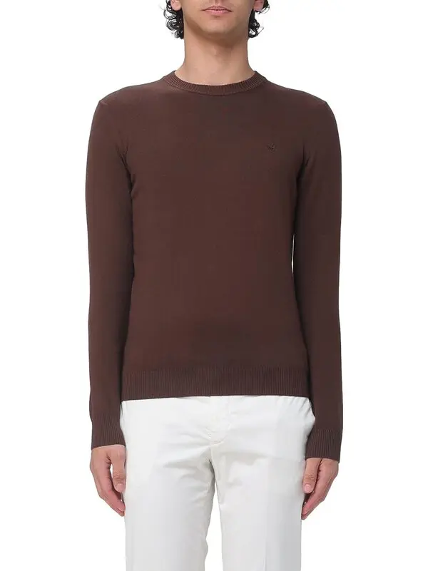 BROOKSFIELD Crew Neck Jumper - Brown