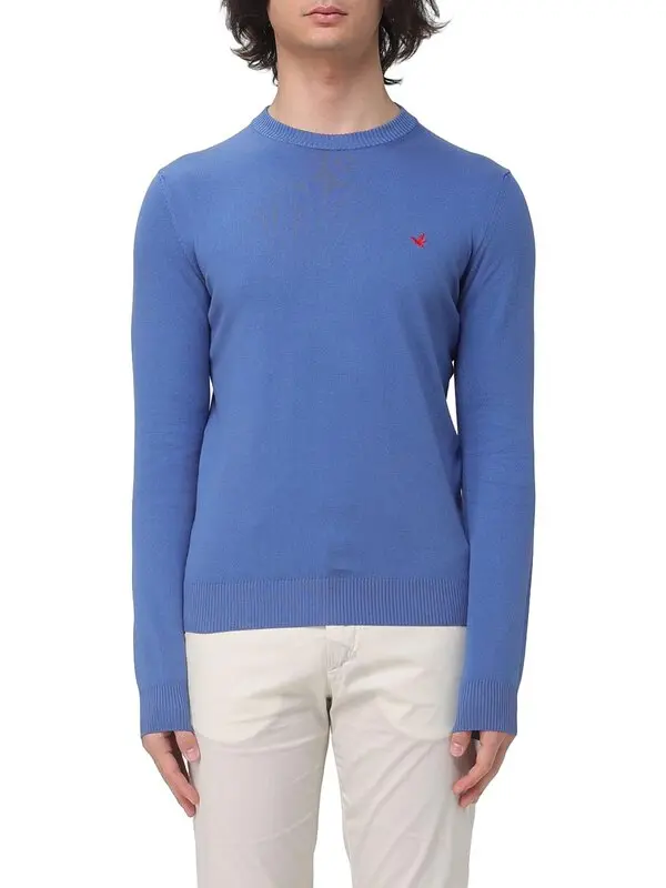 BROOKSFIELD Crew Neck Jumper - Gnawed Blue