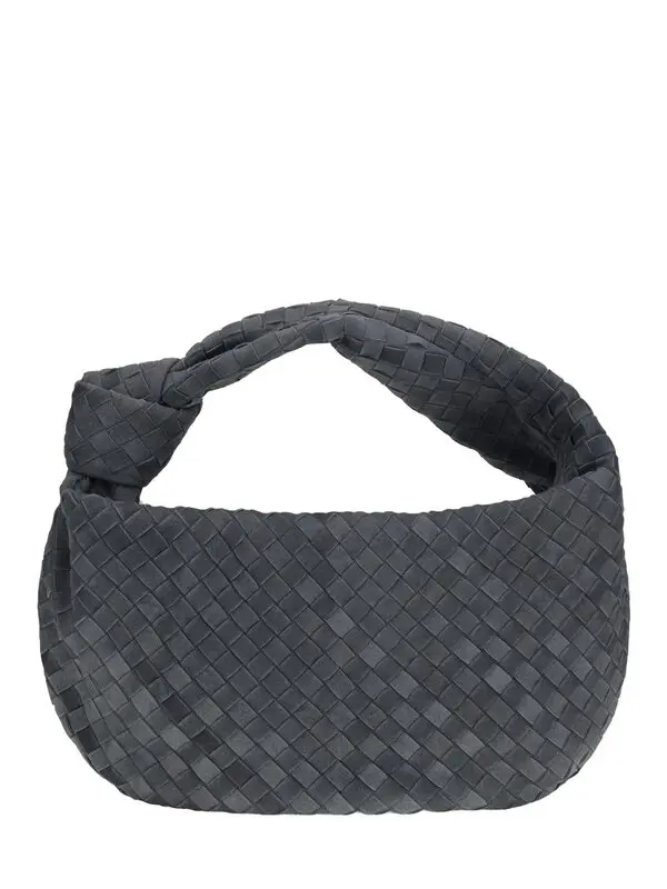 Bottega Veneta Jodie Intrecciato Suede Bag - Indigo