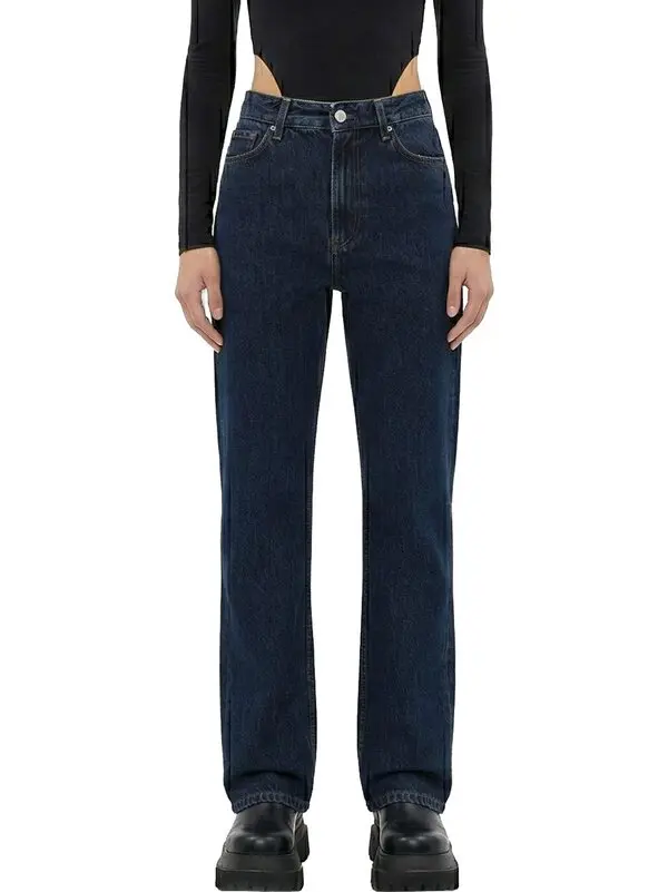 TOTEME Straight Leg Denim Jeans - Indigo