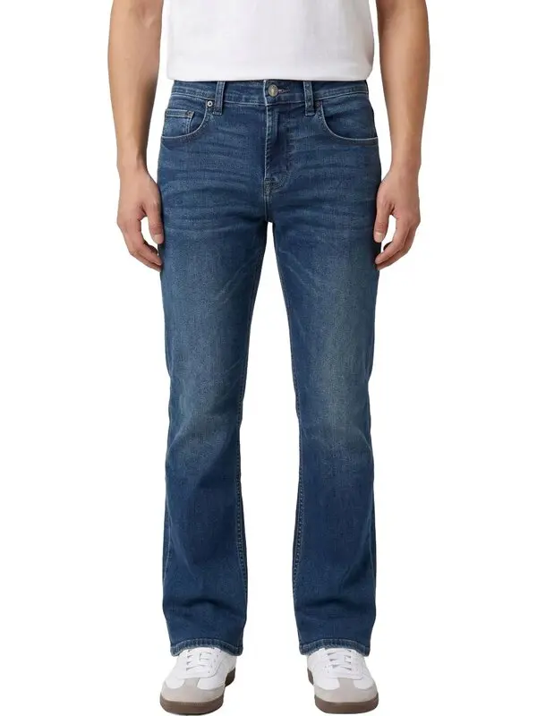 7 For All Mankind Flared Denim Jeans - Blue
