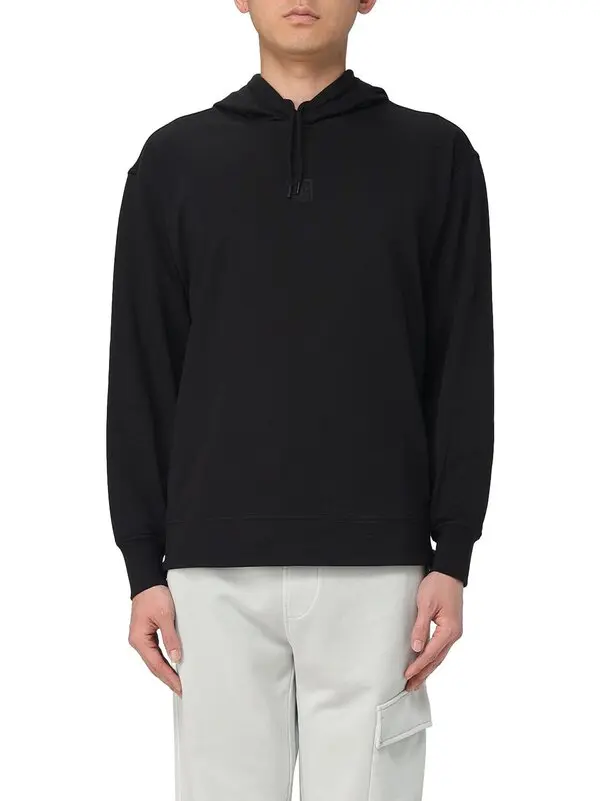 C.P. COMPANY Cotton Hoodie - Black