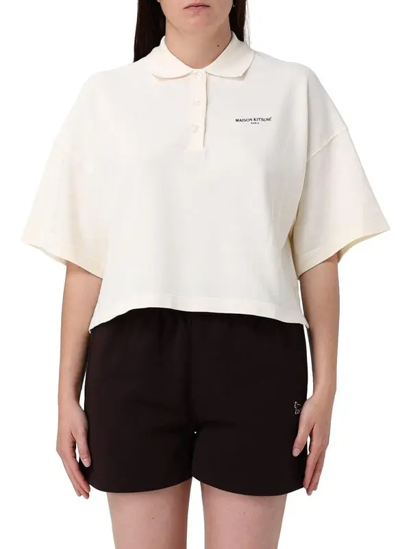 Maison Kitsuné Cotton Polo Shirt - Beige