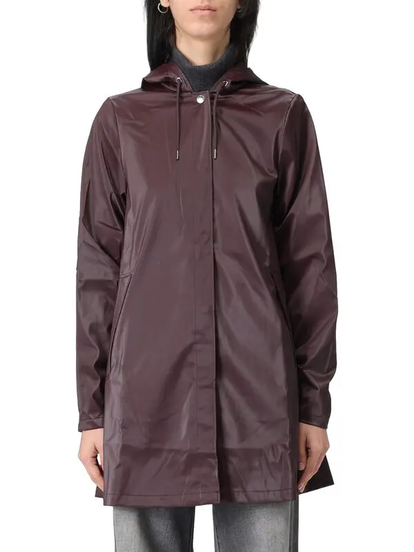 Rains Waterproof Hooded Jacket - Burgundy
