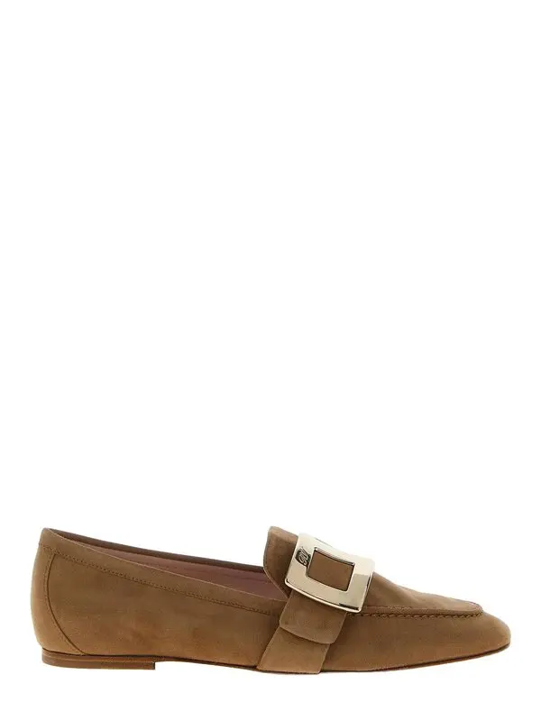 ROGER VIVIER Buckled Loafers - Beige