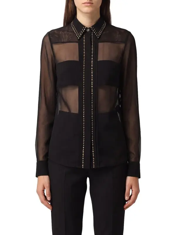 Versace Embellished Shirt - Black