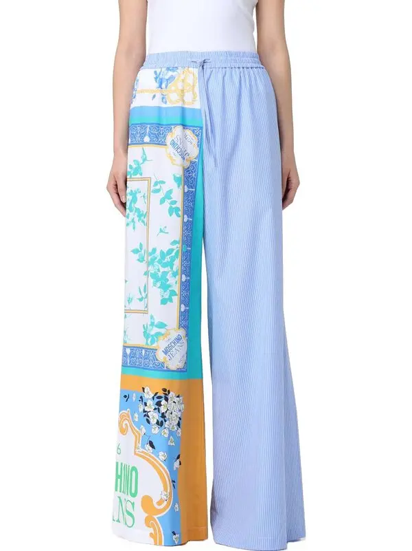 Moschino Wide Leg Trousers - Blue