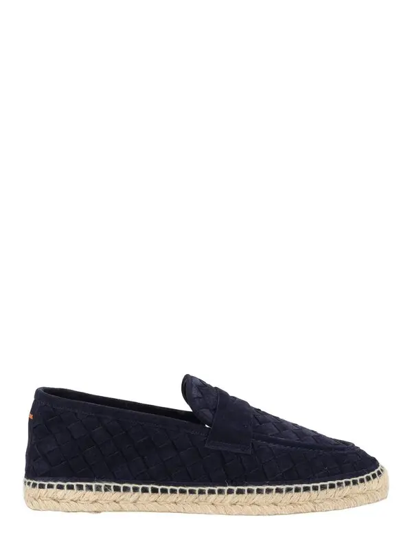 CastaÑer Suede Penny Bar Espadrilles - Blue